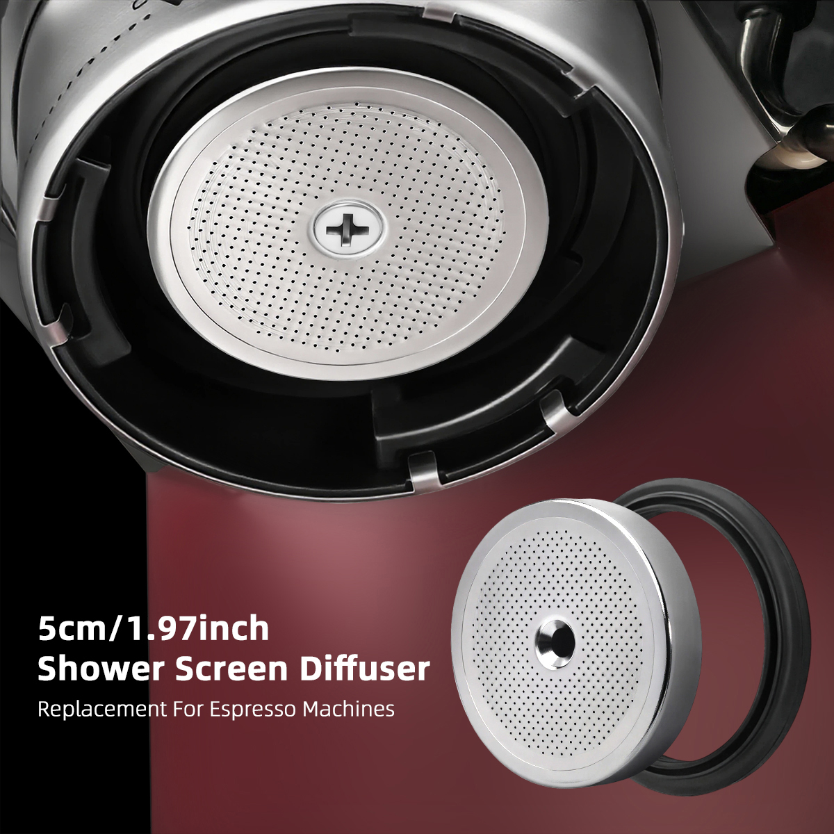 50MM Shower Screen Diffuser Replacement Compatible With Delonghi EC685 ...