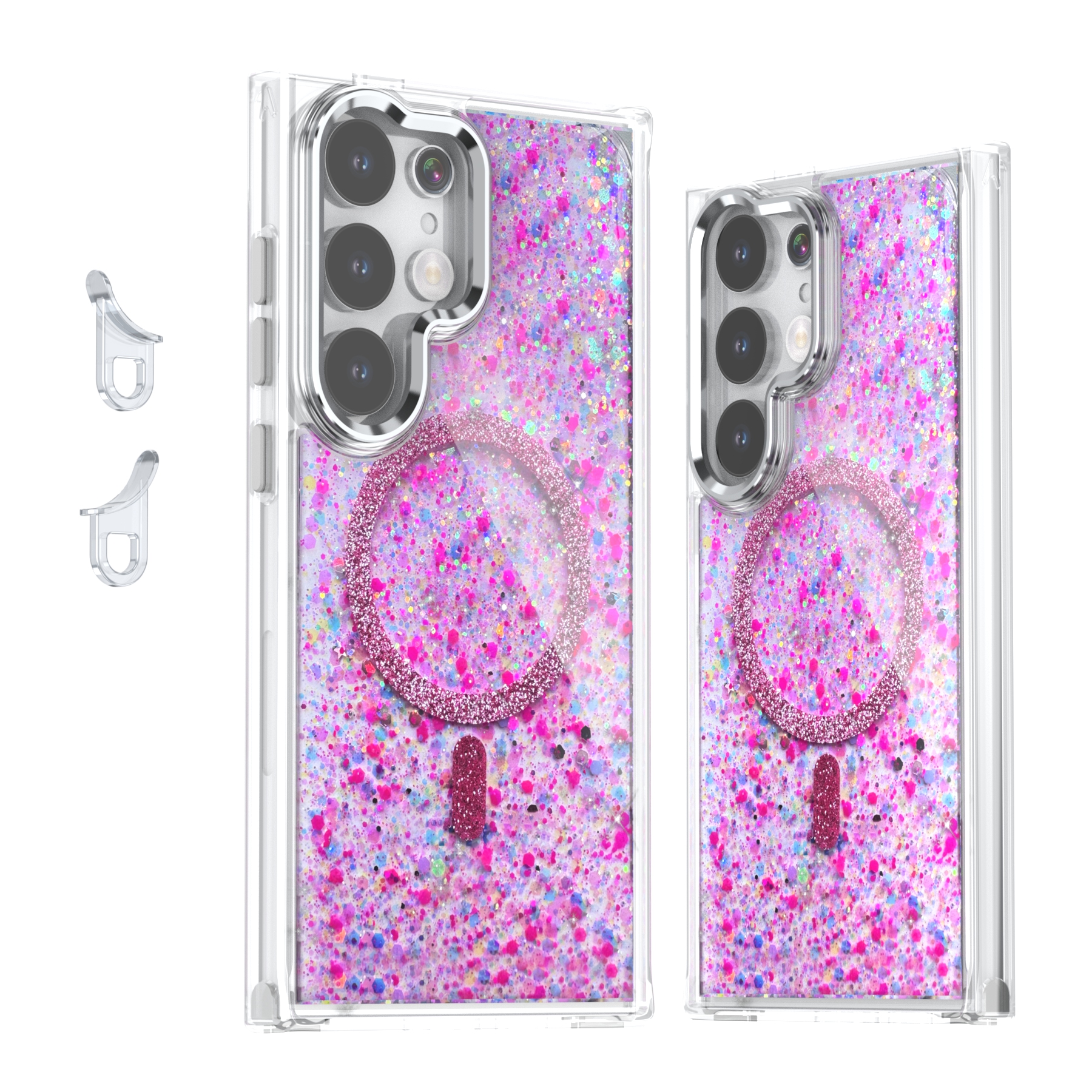 Glitter Liquid Samsung S23 Ultra Case Samsung S24 S25 Wireless Charge ...
