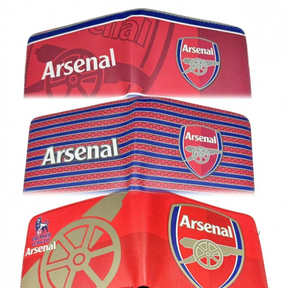 PU Leather Bifold Football Club Arsenal Gunners Faith Companion-Print ...