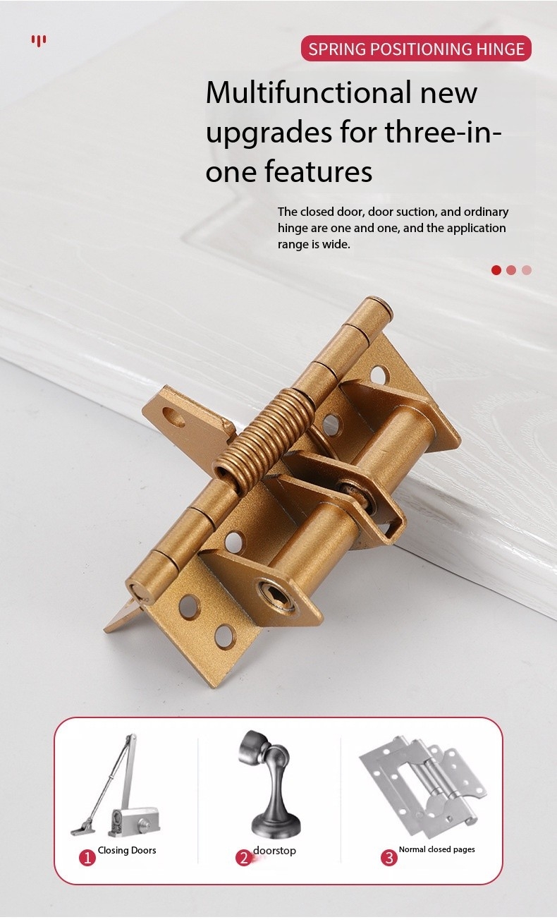 (Fast shipping) 1PCS High-Quality Stainless Steel bisagra Self Lock ...