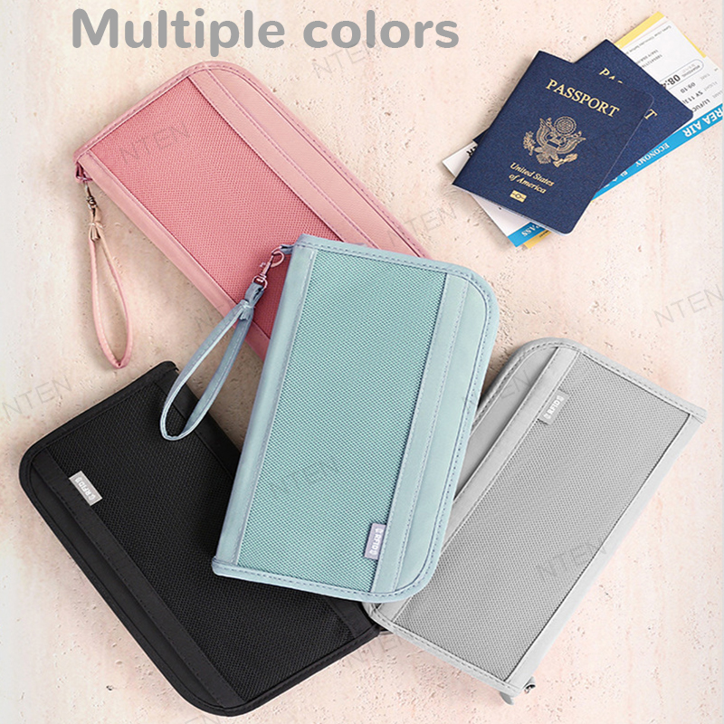 RFID Travel Passport Holder Waterproof Document Organizer Bag for Cards ...