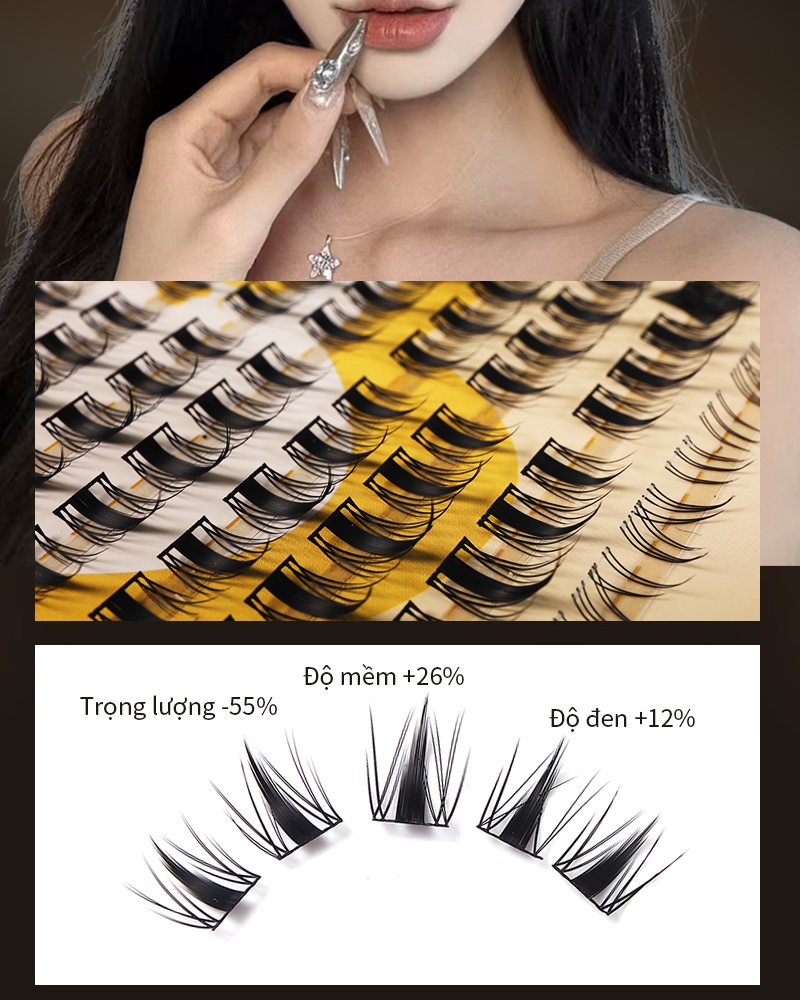Small Thin Pieces Regular Style False Eyelashes Large-Capacity Mom ...