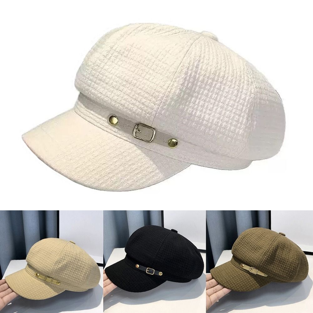 NICOLOO Newsboy Hat, Octagonal Fashion Designer Berets Caps, Casual ...