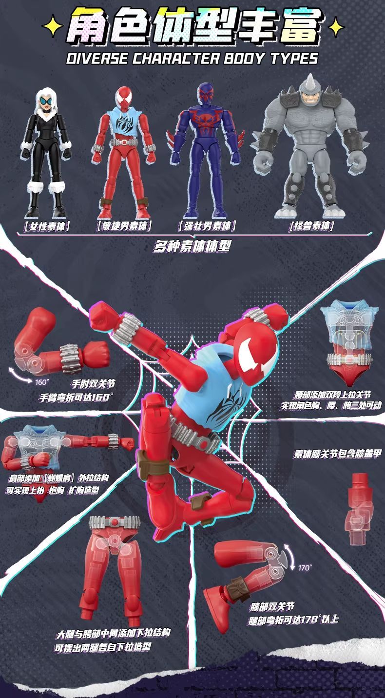 Genuine Block Building Blokees - MARVEL SPIDER·MAN Galaxy Version Vol ...