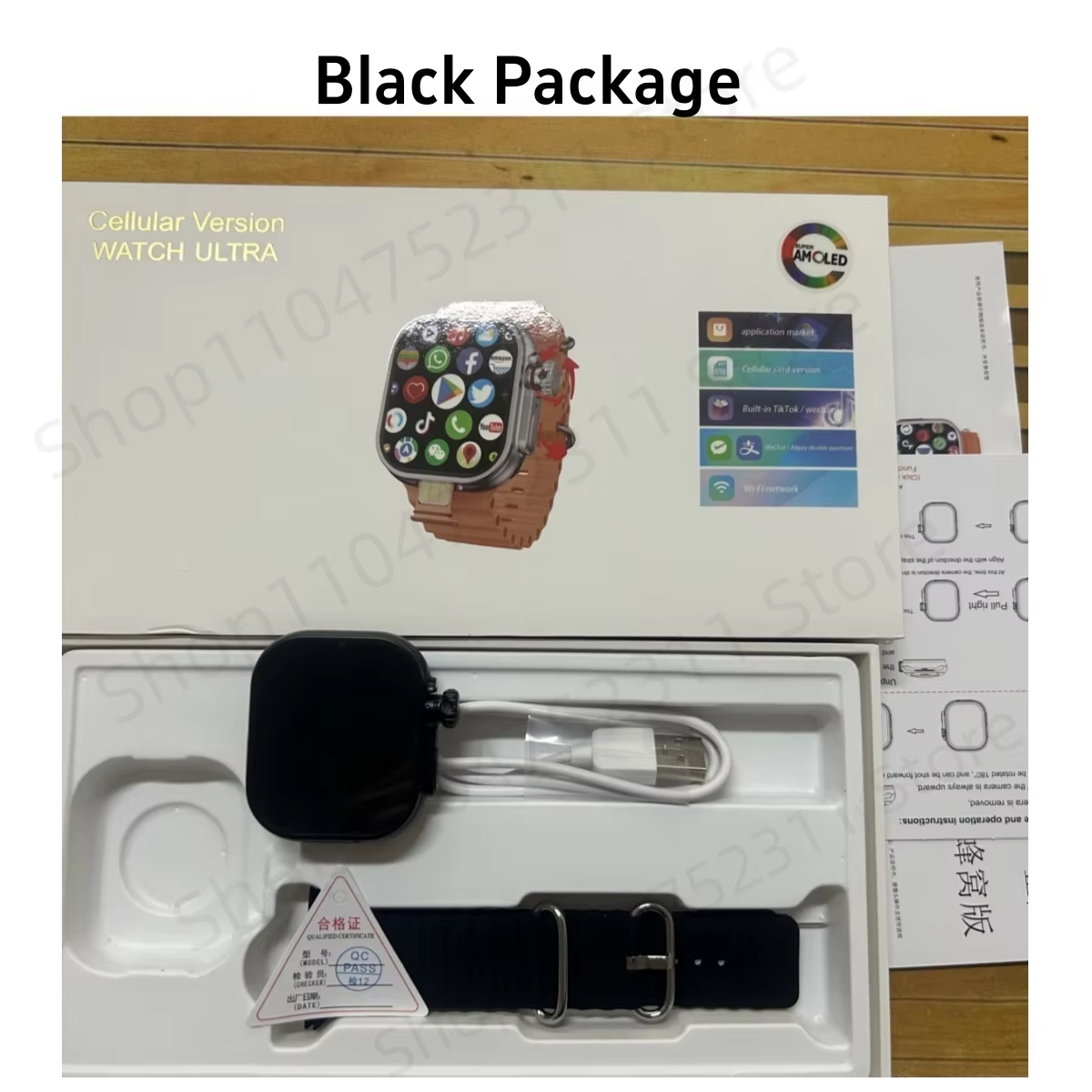 S11 Ultra 3 4G GPS WIFI Android Smart Watch With 8.0MP Rotating Camera ...