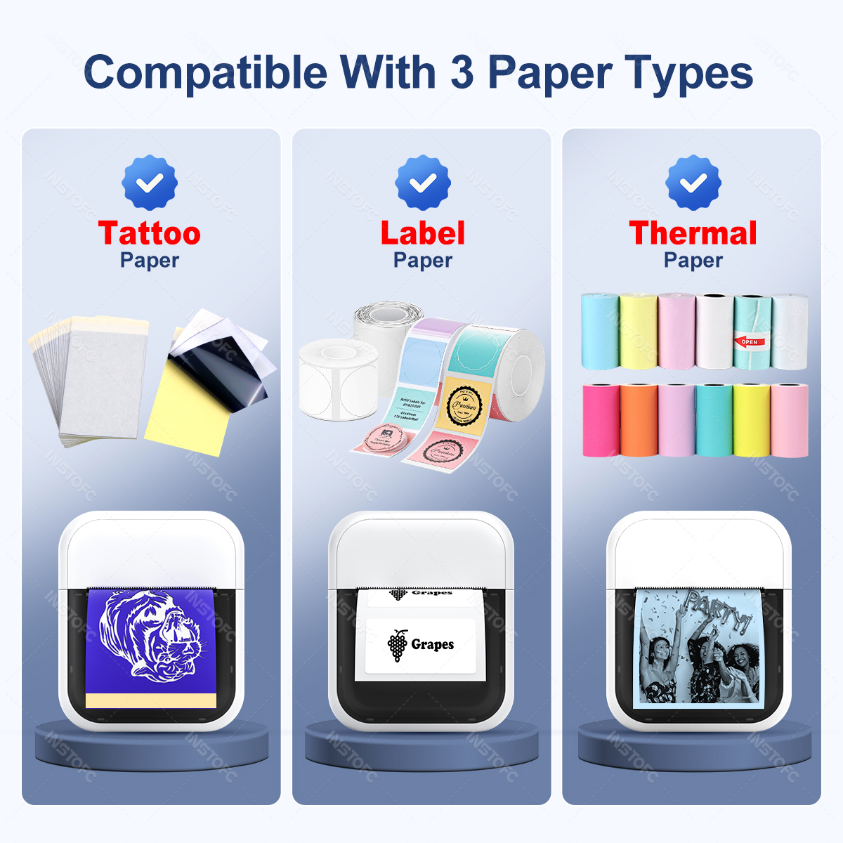 Pocket Mini Tattoo Stencil Printer Portable Bluetooth Label Maker ...