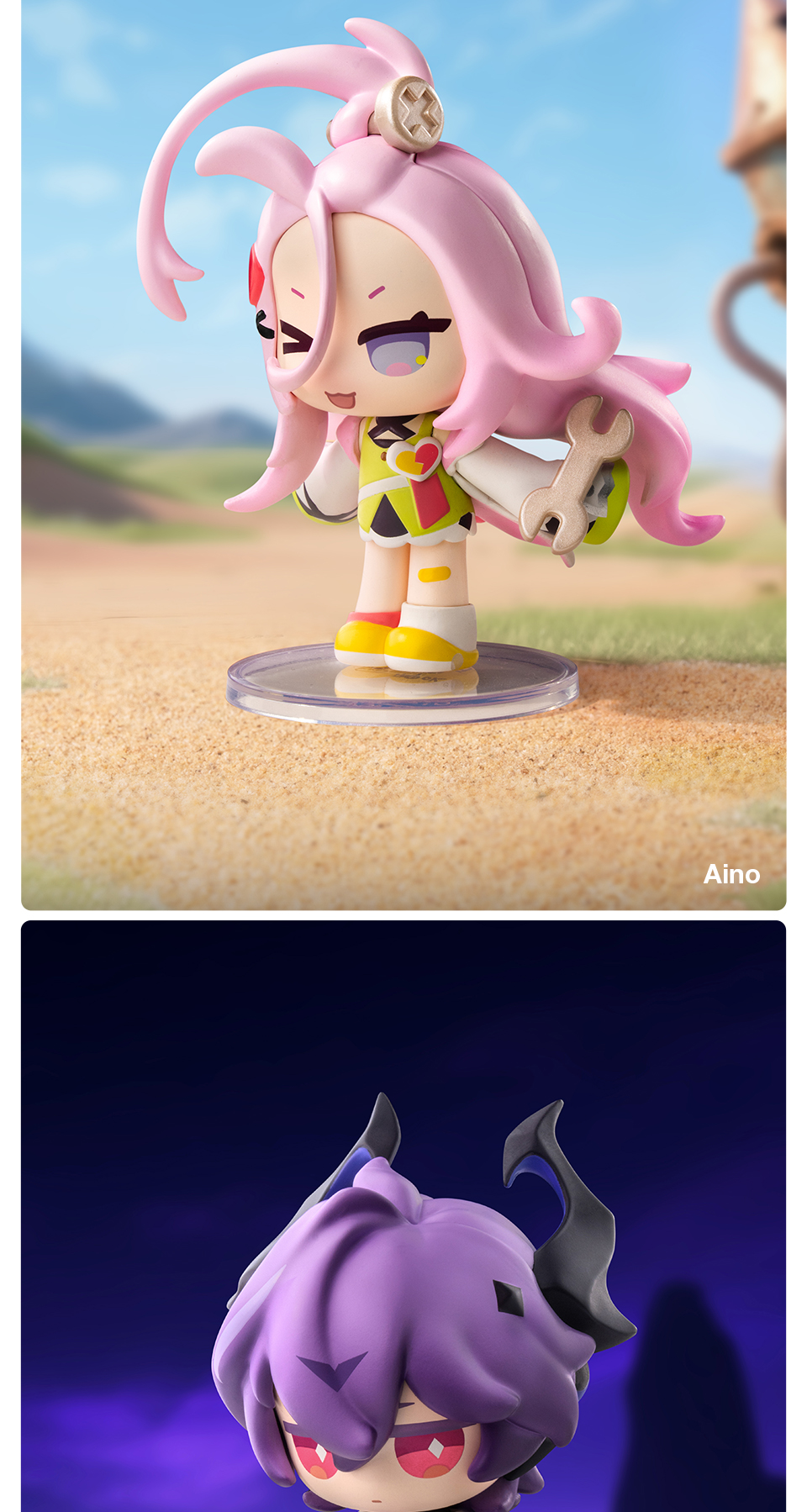 POP MART Genshin Impact Gathering Chibi Series Figures Blind Box Action ...