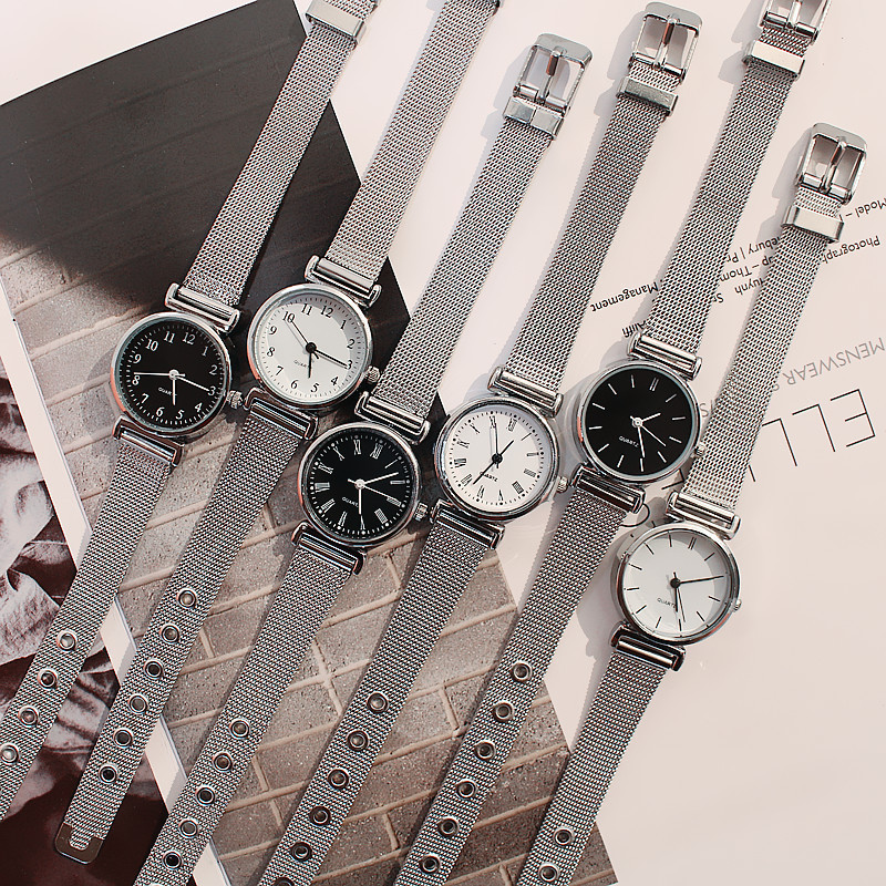 Korean Style Minimalist Seoul Design Brushed Stainless Steel Bracelet ...