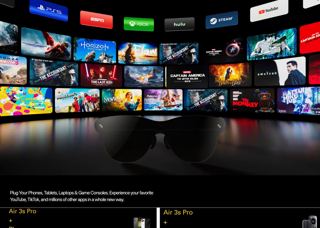 RayNeo Air 3s Pro AR Glasses Ultimate 201" Display with 1200nits for ...