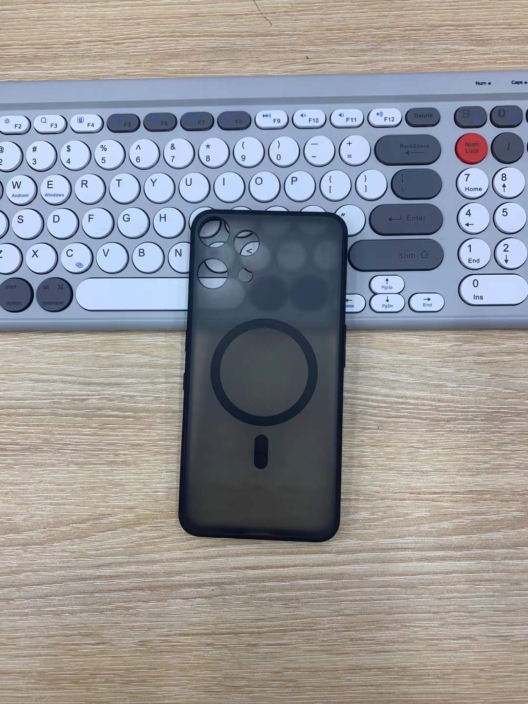 Skin Feeling Matte PC Back Hard Built-In Magnetic Phone Case For ...