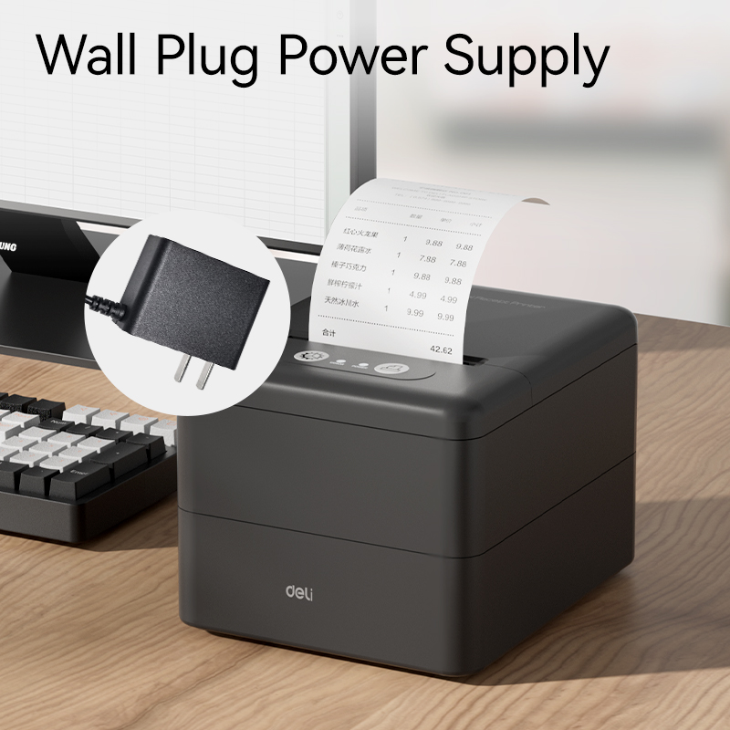 Deli Thermal Receipt Printer Bluetooth Thermal 58mm Desktop Receipt ...