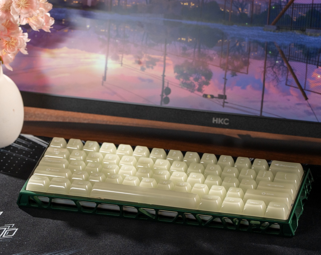 Womier Jade Green MDA Profile Keycaps Set 115 Keys Custom Keycaps for ...