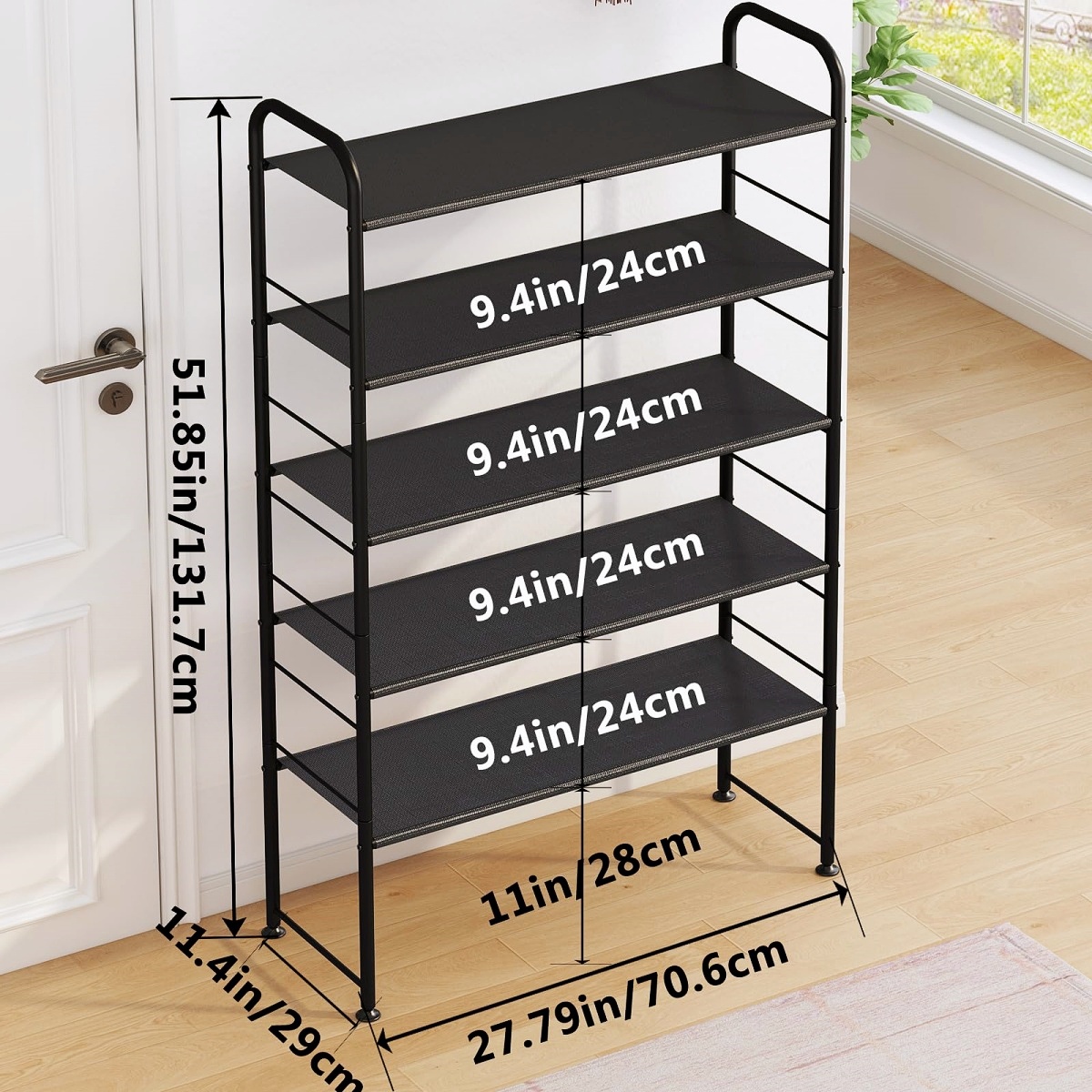 2-5 Layer Shoe Rack Stainless Shoe Organizer Multifunctional Shelves ...