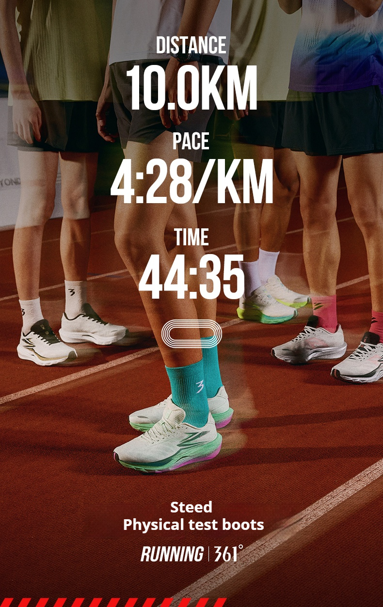 361 Degrees Steed Ultra-durable Marathon Training Running Shoes ...