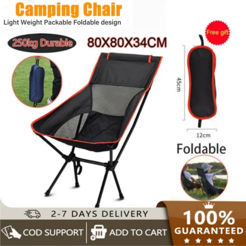 NEW COD Outdoor Ultralight Camping Chair Portable Folding Moon Chair ...