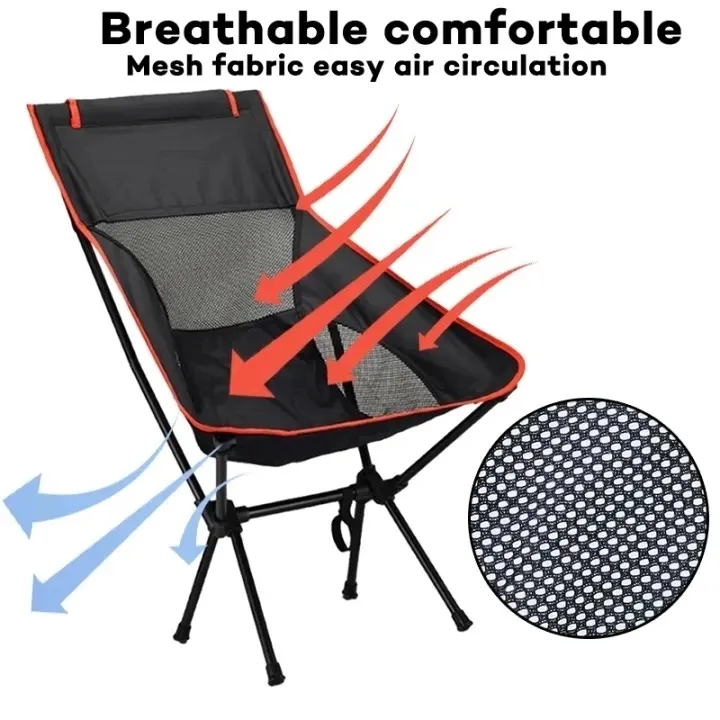 NEW COD Outdoor Ultralight Camping Chair Portable Folding Moon Chair ...