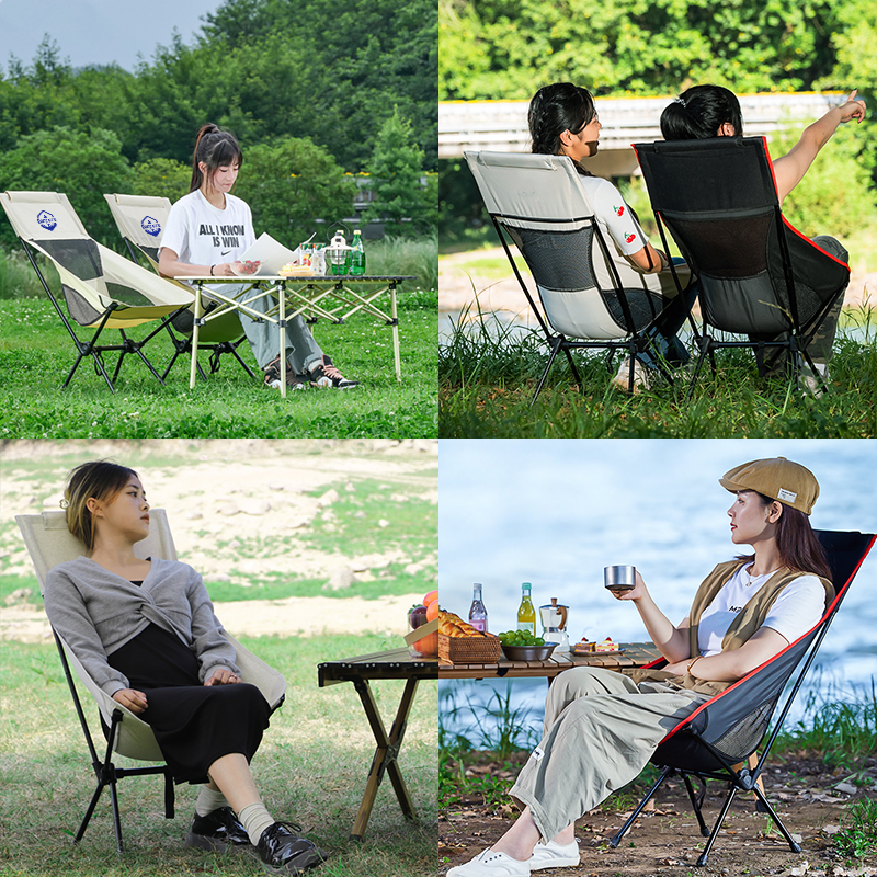 NEW COD Outdoor Ultralight Camping Chair Portable Folding Moon Chair ...
