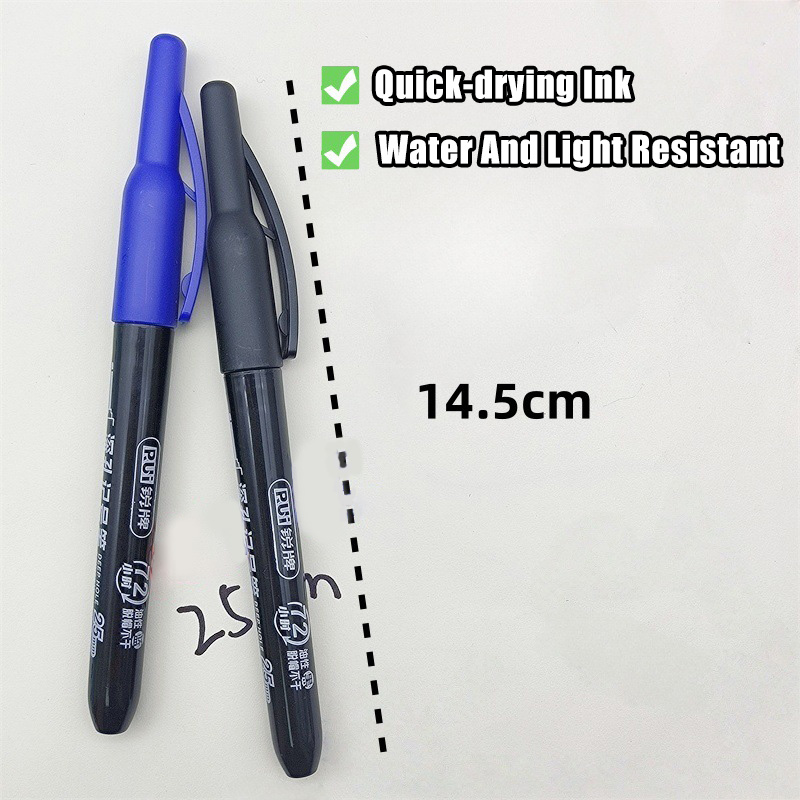 25mm Permanent Long Nib Marker Set Waterproof Markers for Woodworking ...