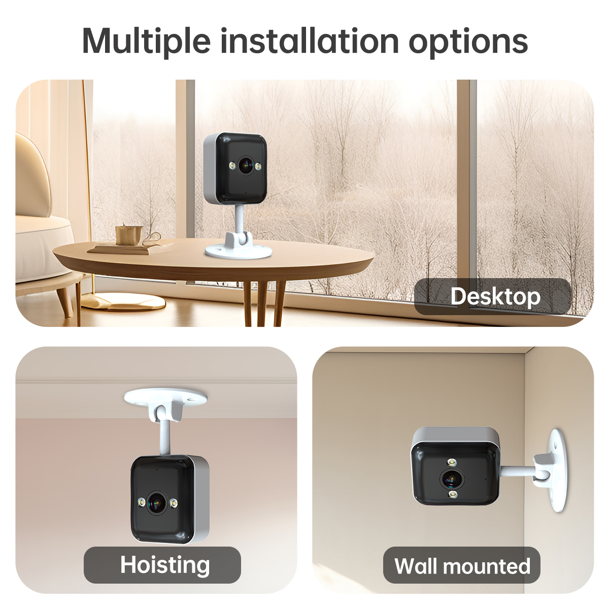 JOOAN A6M-U Smart Home Security Wi-Fi Camera 1080p High Definition Two ...
