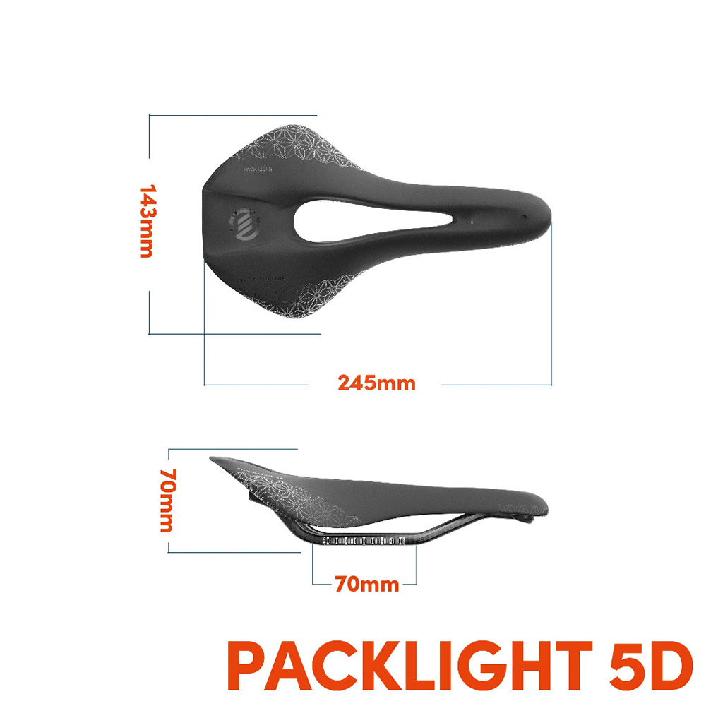 Full Carbon Fiber Bicycle Saddle - 117g Ultra-Light 5D Design 143mm for ...