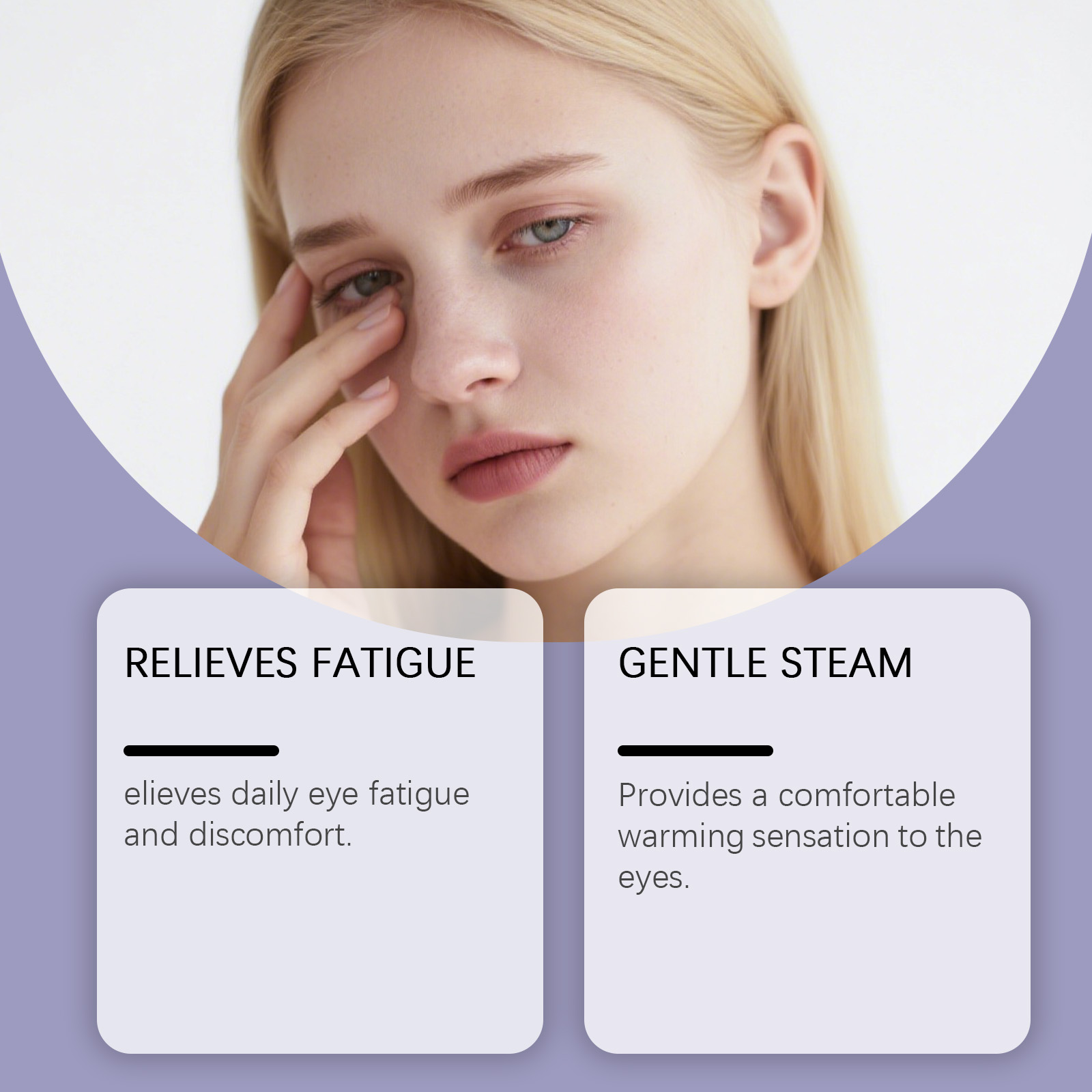 EELHOE Lutein Steam Eye Mask Gentle Fit Soft Steam Daily Comfort Eye Care Pad for EYE SPA ...