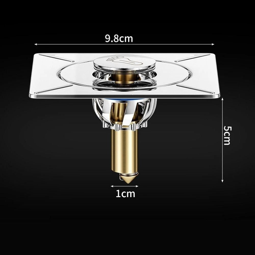 304 Stainless Steel Floor Drain Cover | Anti Odor Bathroom Drain Cover ...