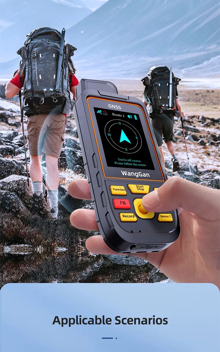 Wanggan D6E GPS/GNSS handheld portable Navigator D6ELand Areas Meter ...