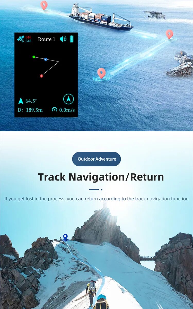 Wanggan D6E GPS/GNSS handheld portable Navigator D6ELand Areas Meter ...