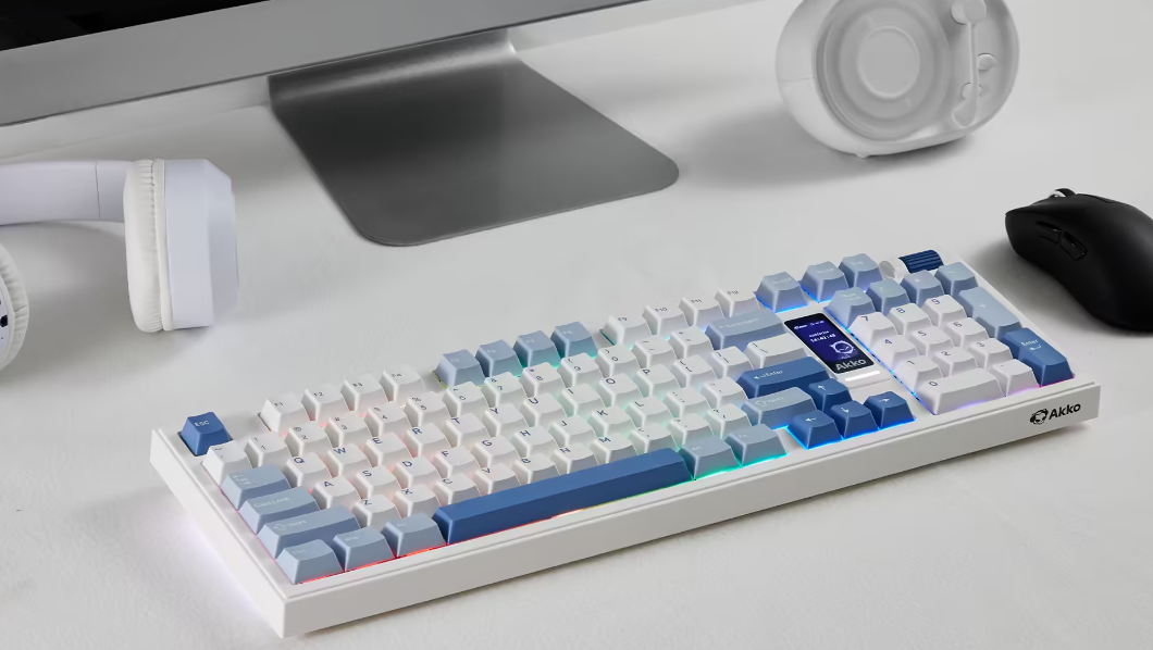 Akko Glacier 5098B Wireless Mechanical Keyboard, First with LCD Screen ...