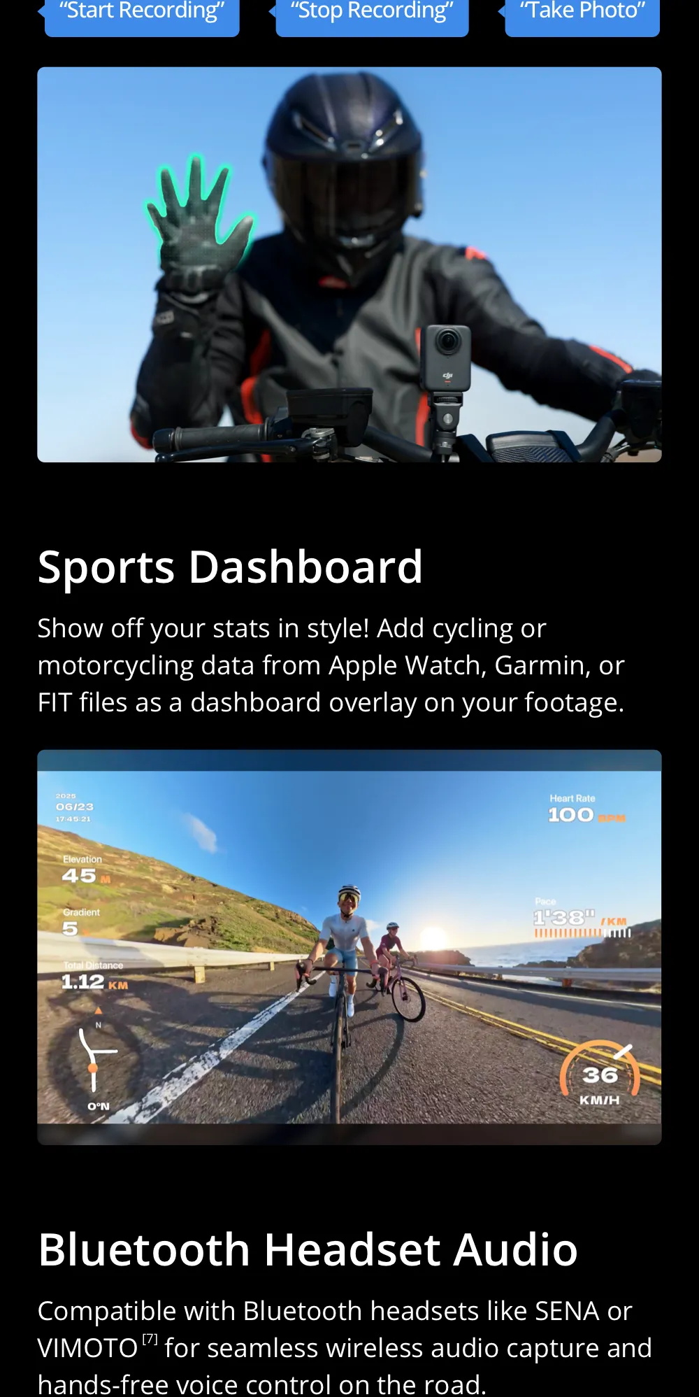 DJI Osmo 360 Waterproof 8K 360° Action Camera 1 Inch Sensor 120MP Photo ...