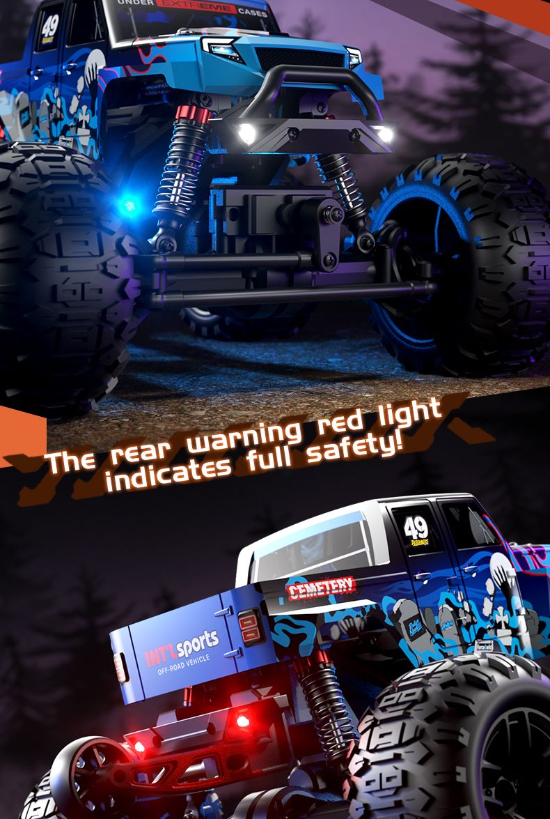 JJRC C8830 1:18 Full-Scale 4WD Electric Monster Truck Type A Carbon ...