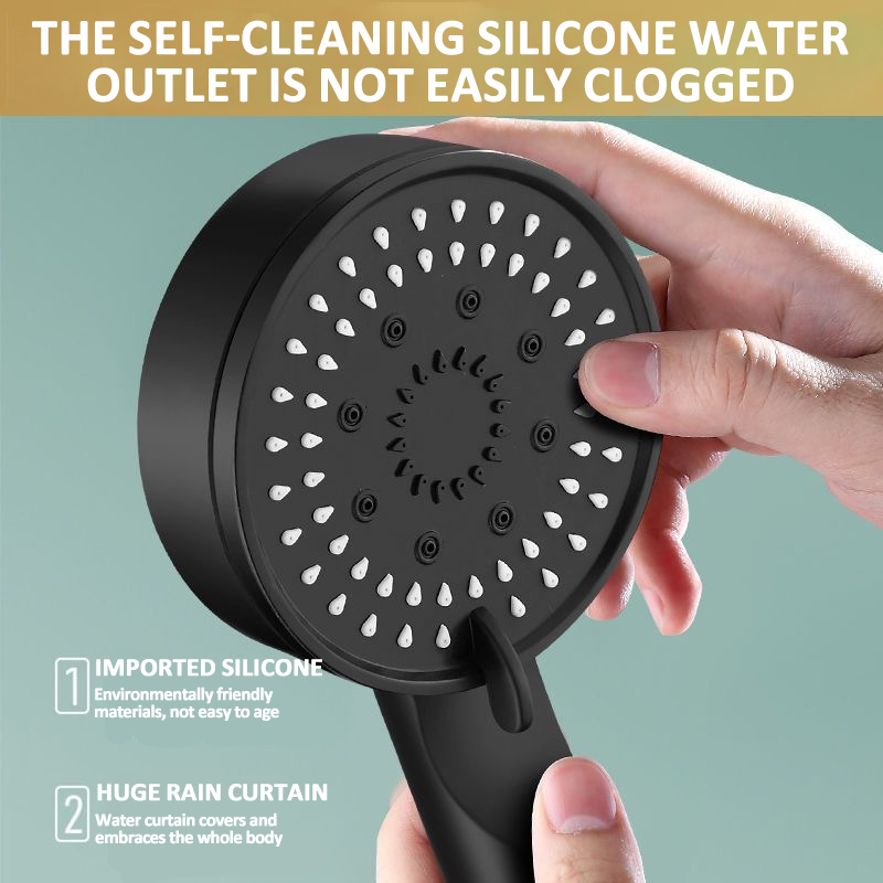 4 in 1 Shower Head Set 5-speed Booster Shower Bathroom Shower Set One ...