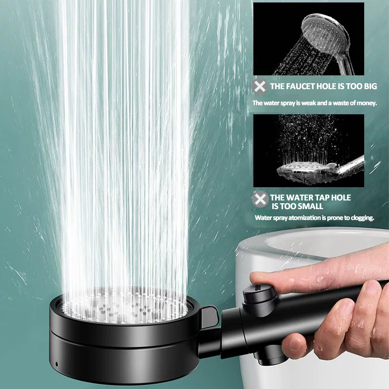 4 in 1 Shower Head Set 5-speed Booster Shower Bathroom Shower Set One ...