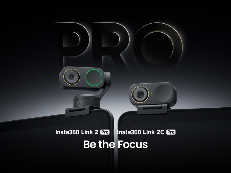 Insta360 Link 2C Pro – 4K Webcam for PC/Mac, 1/1.3” Sensor, Low-Light ...