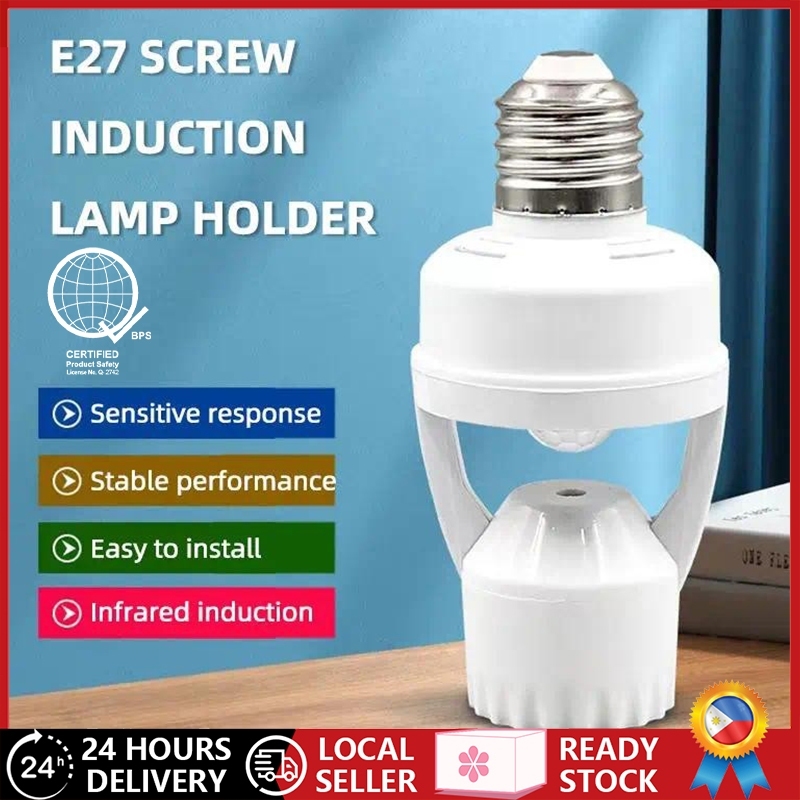 OOKAS E27 Radar Sensor LED Light Bulb Base Socket Sensor Lamp Holder ...
