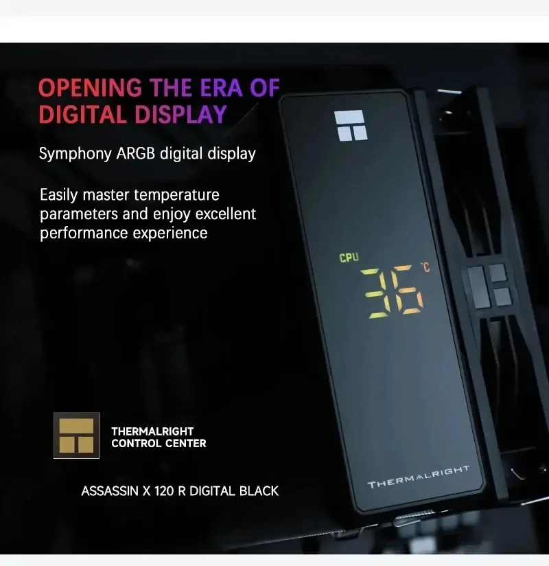 Thermalright Assassin X 120 R Digital ARGB BLACK | WHITE SINGLE TOWER ...