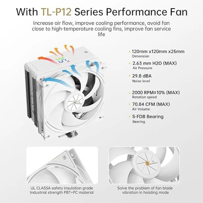 Thermalright Assassin X 120 R Digital ARGB BLACK | WHITE SINGLE TOWER ...