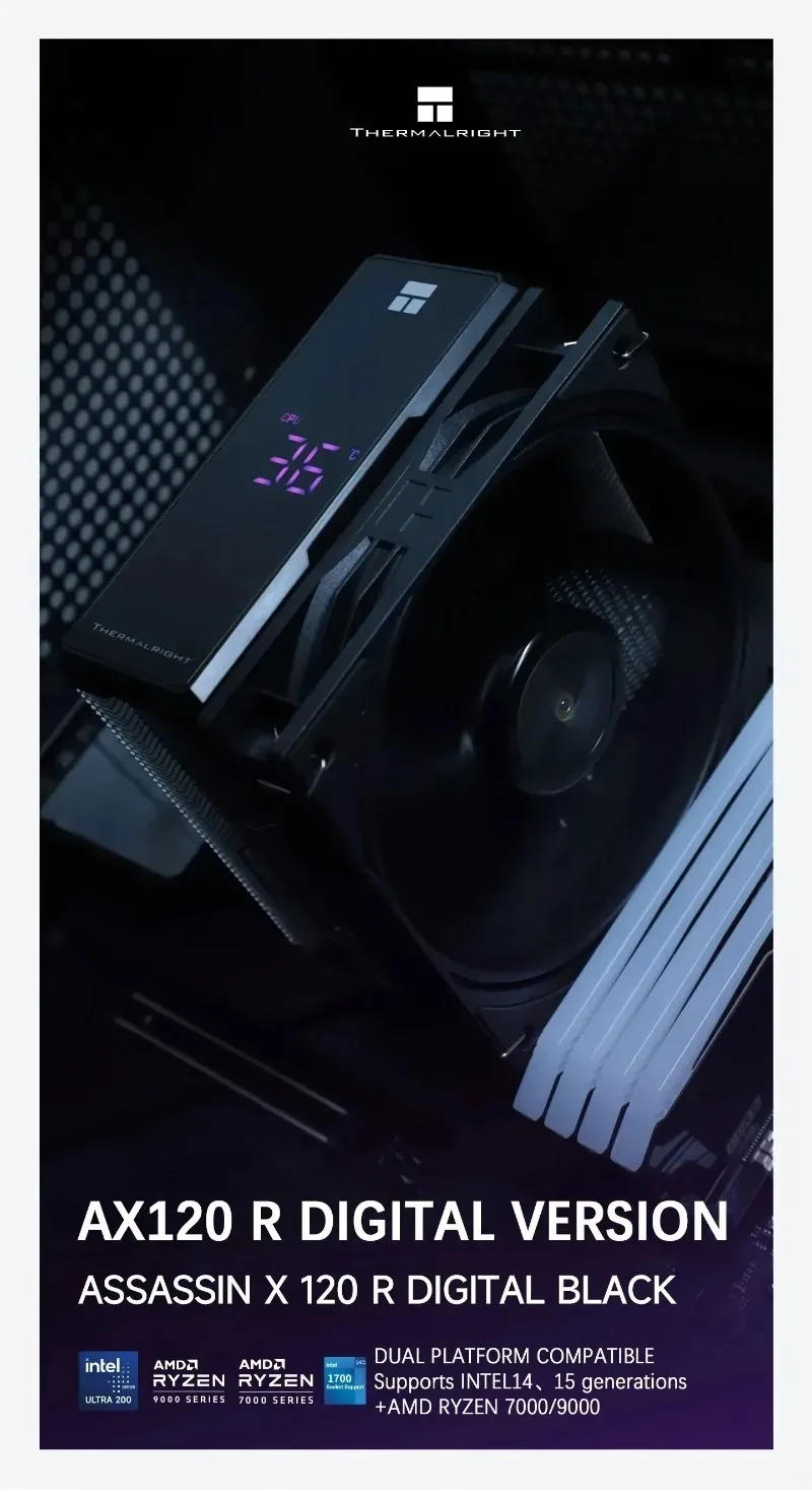 Thermalright Assassin X 120 R Digital ARGB BLACK | WHITE SINGLE TOWER ...