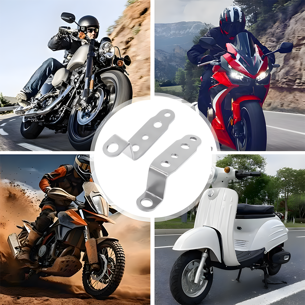 Motorcycle LED headlight multi-function bracket, electric scooter pedal ...