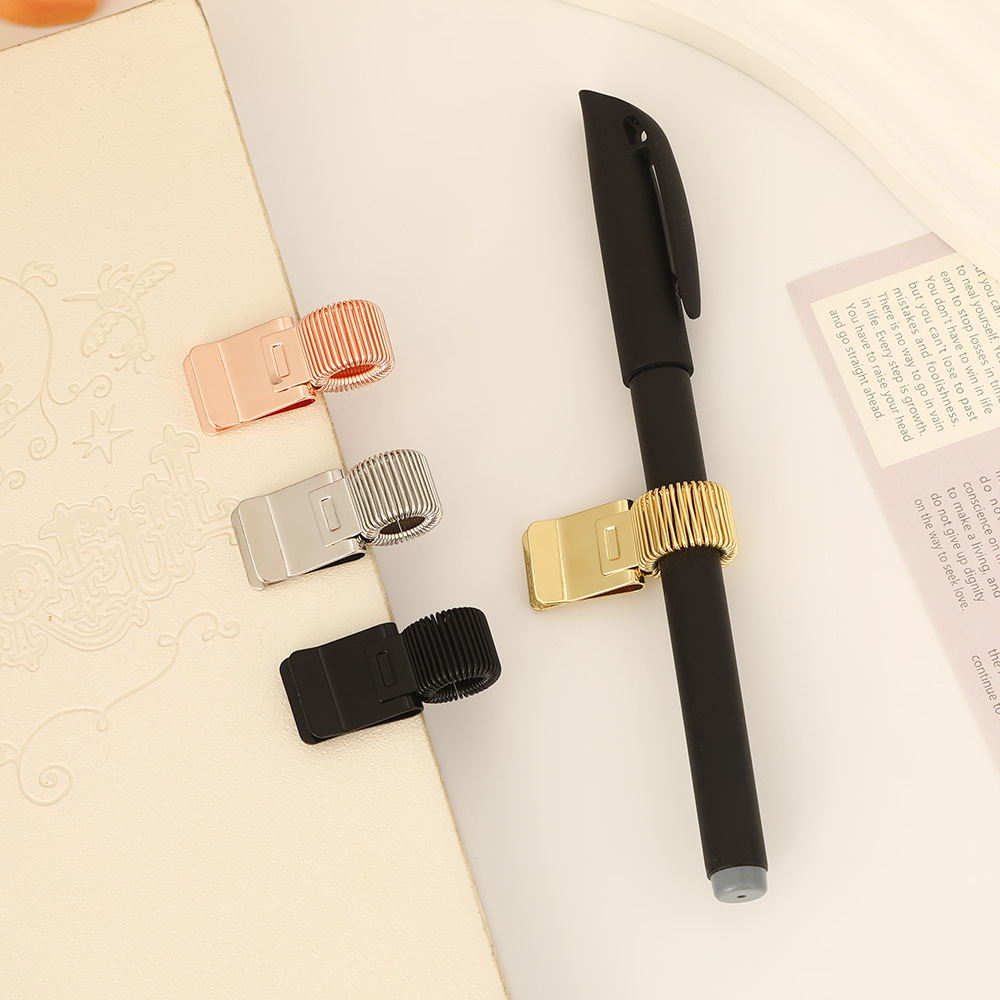 1PC Notepad Portable Spring Pen Slot Multifunctional Telescopic Spring ...