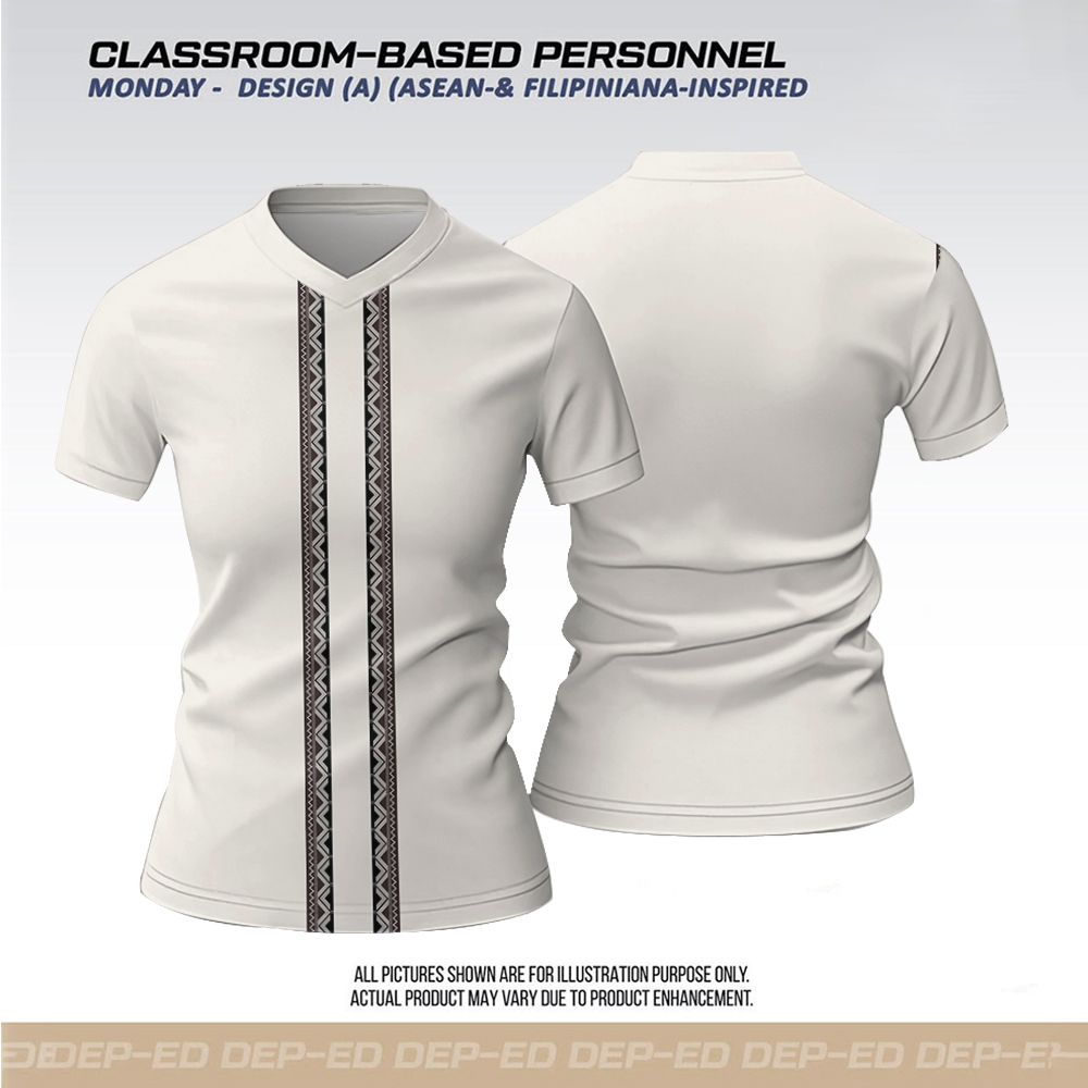 DepEd Classroom Based Personnel Uniform Polo Shirts Men Asean ...