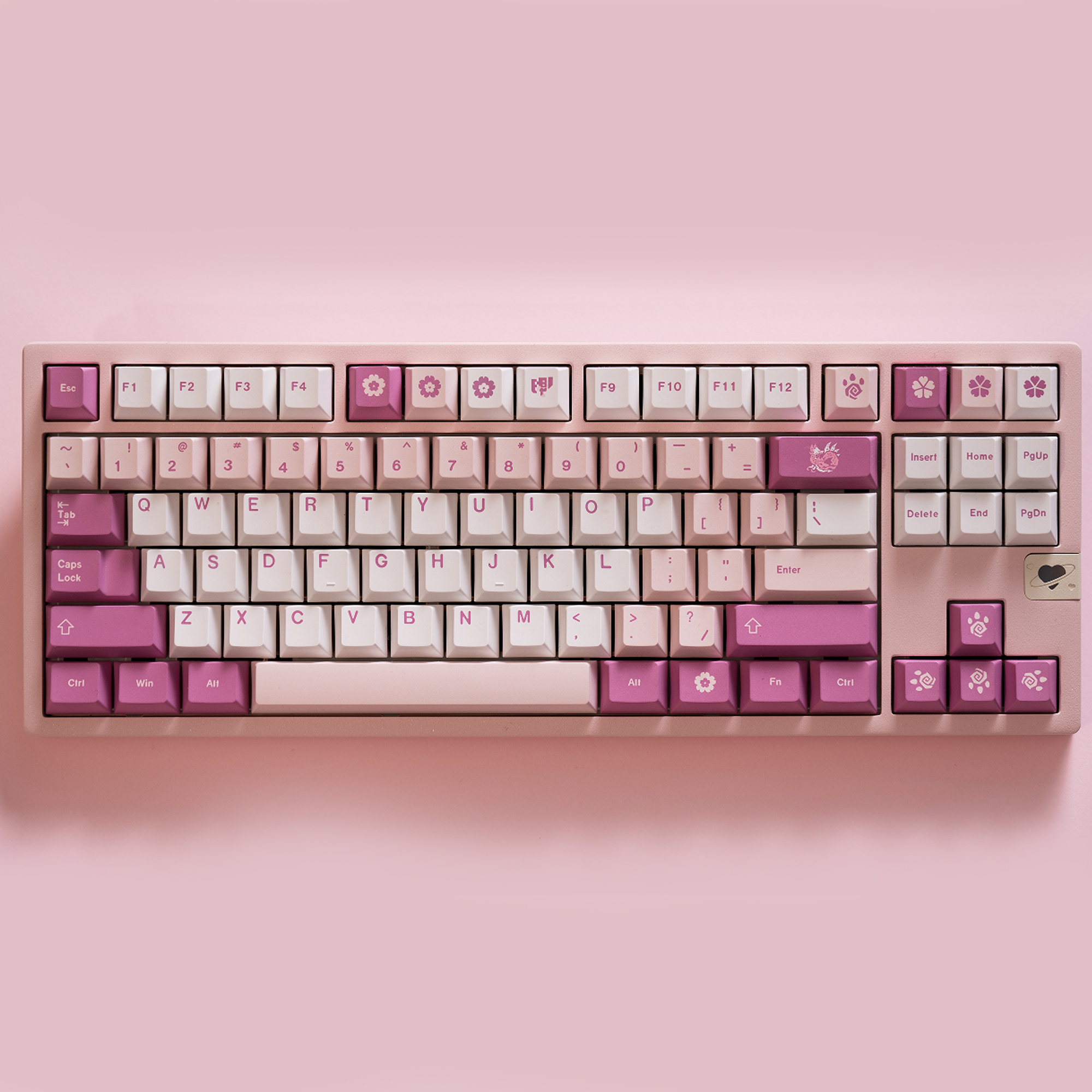 Yongqiu Monster Hunter World Keycaps PBT Cherry Profile Pink keycap For ...