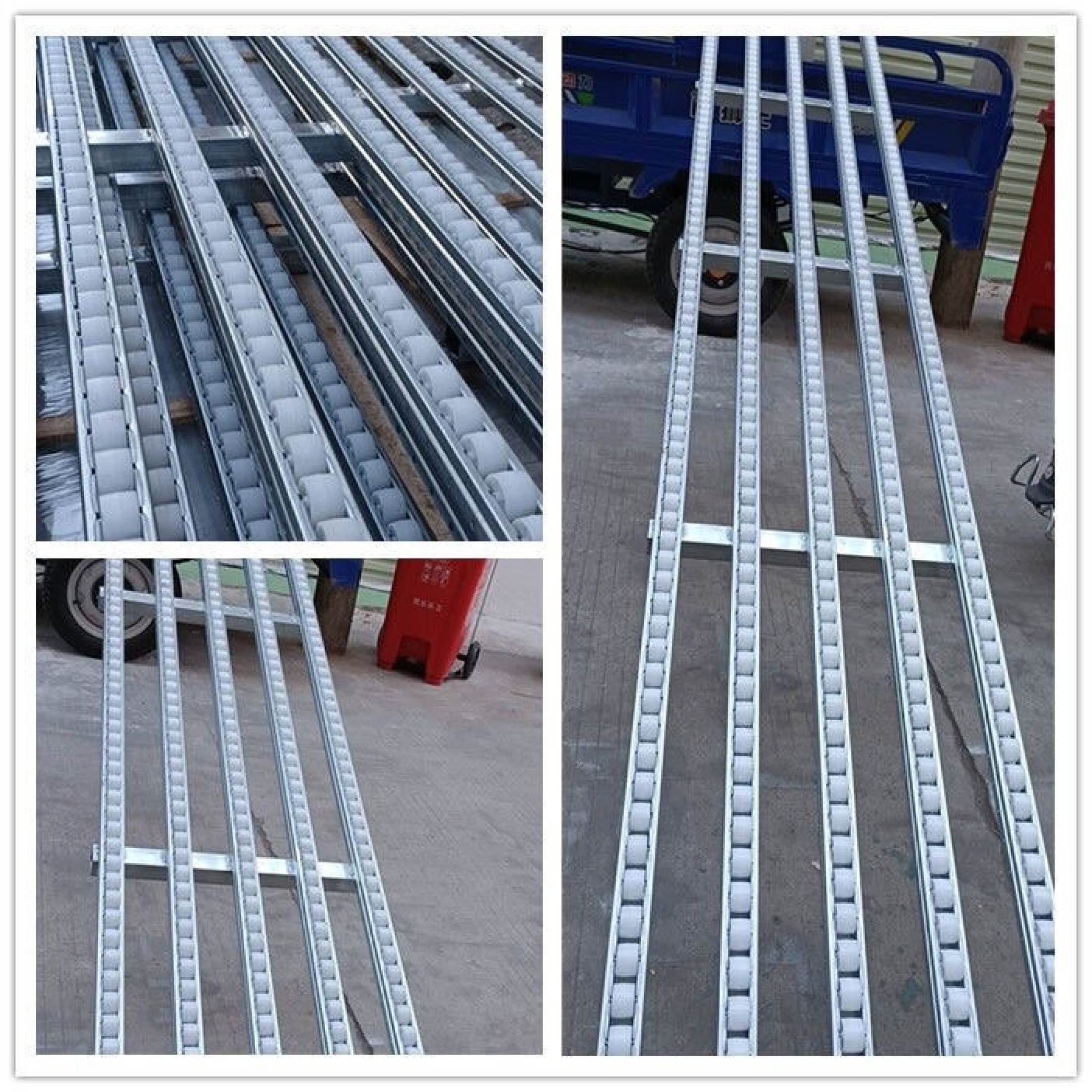 200×50cm No power unloading pulley slide rail can be spliced loading ...