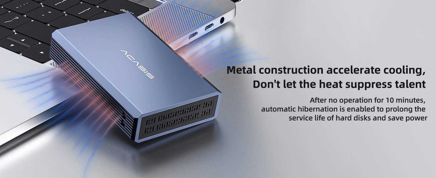ACASIS usb 3.0 2.5 inch SATA HDD RAID enclosure Double HDD Enclosure ...