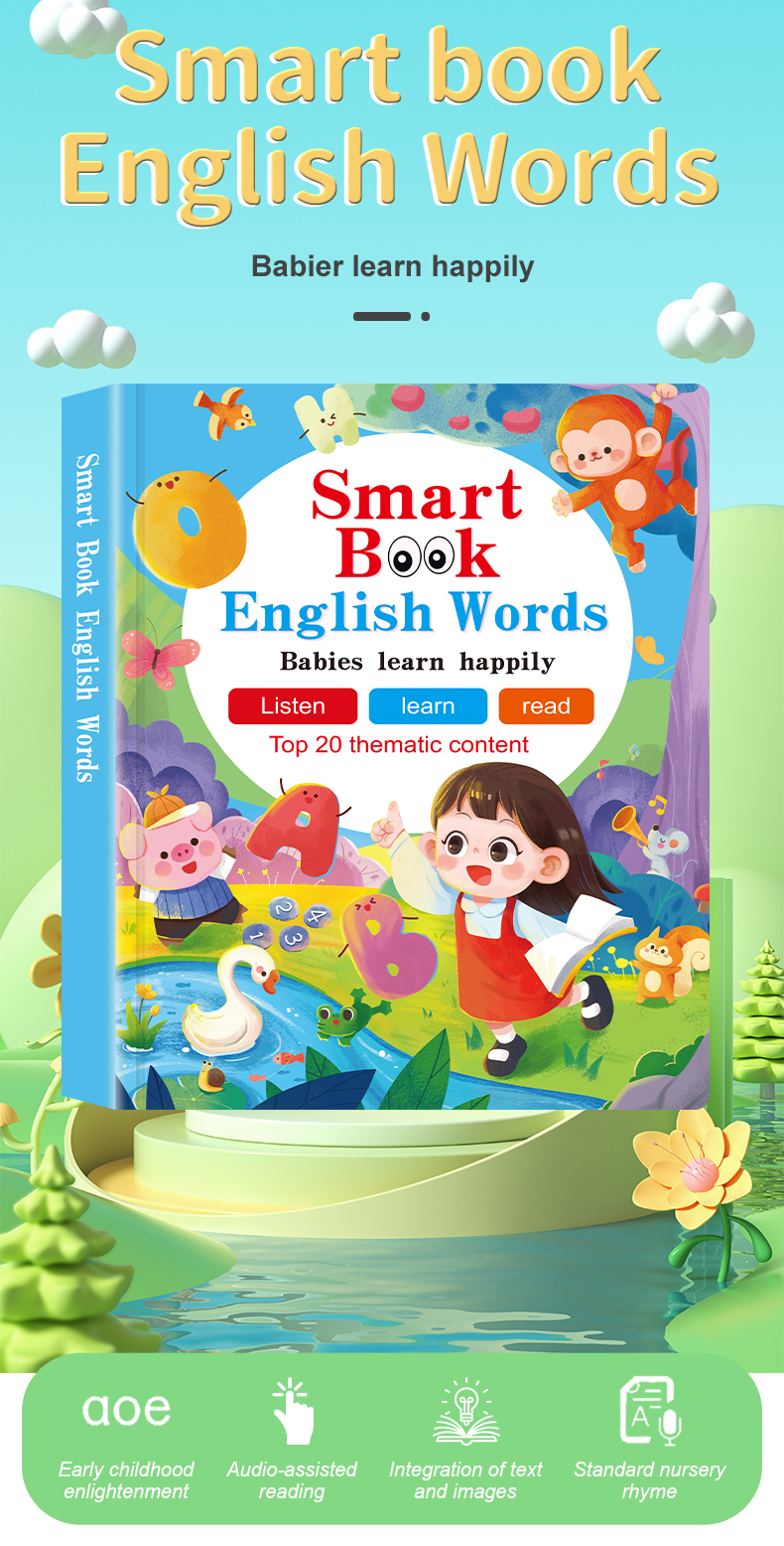 NIKO Early Education Talking Book Smart Book B-BOOK Pronunciation ...