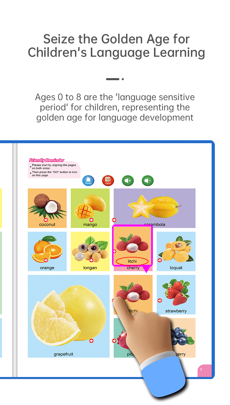 NIKO Early Education Talking Book Smart Book B-BOOK Pronunciation ...