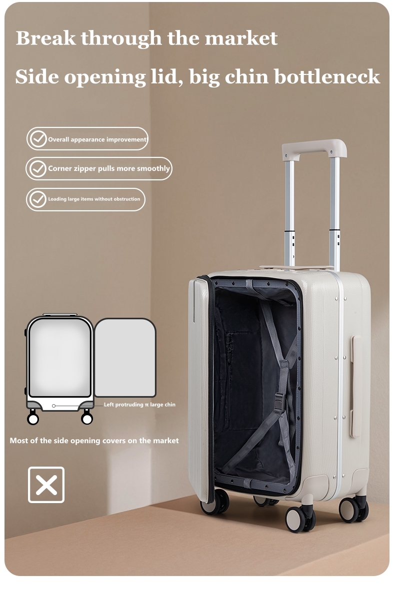 Hanke Luggage Bag Travel Front Opening Luggage Expandable Cabin Luggage ...