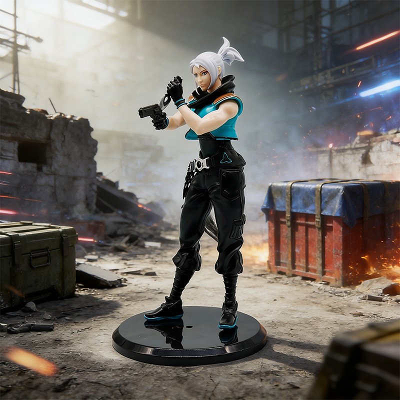 22cm Riot Games First Person Shooting Game Valorant Figure Jett Han ...