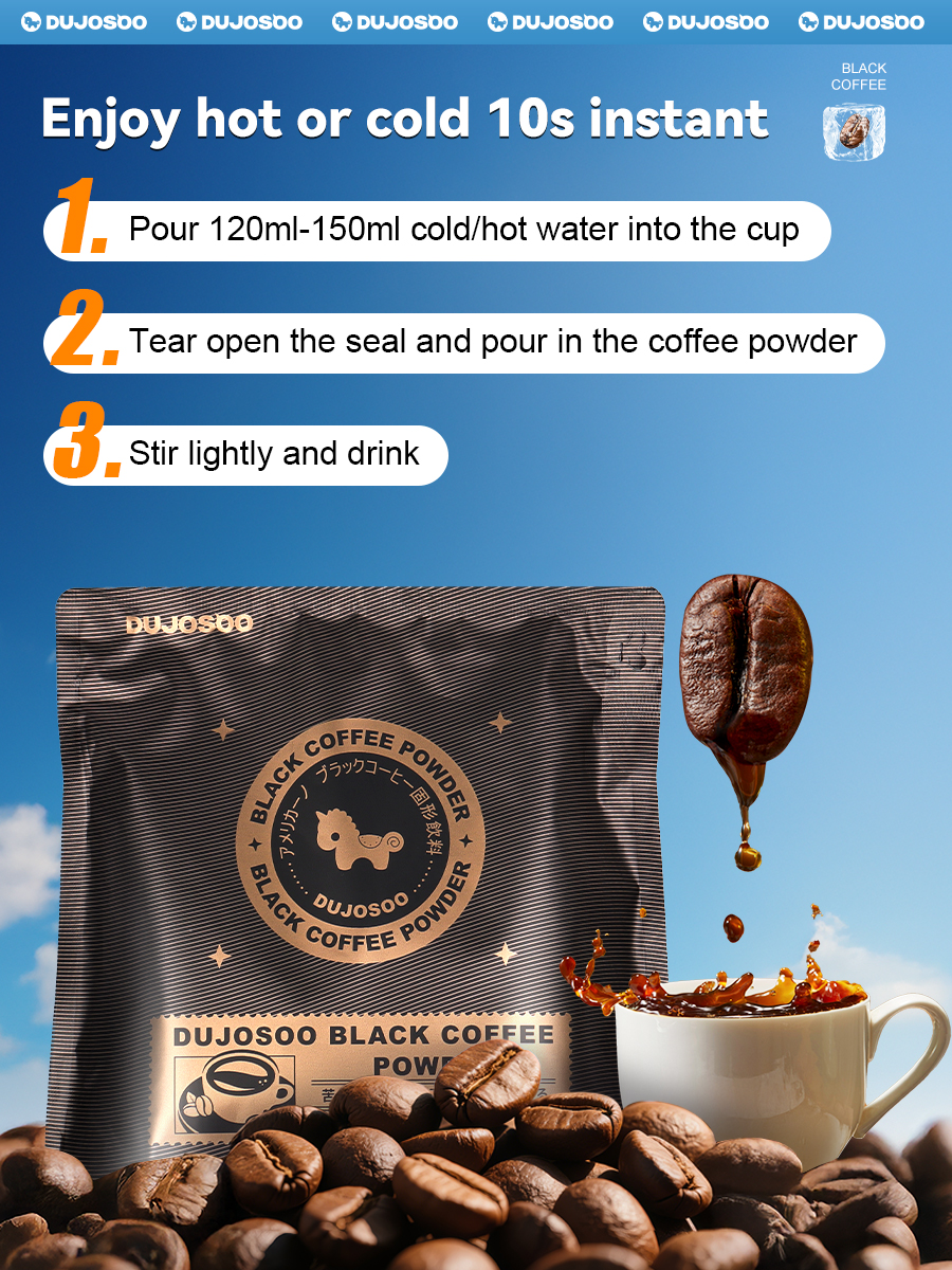 DUJOSOO Black Coffee Zero Add Sugar Free 150g Cold brew Coffee Arabica ...