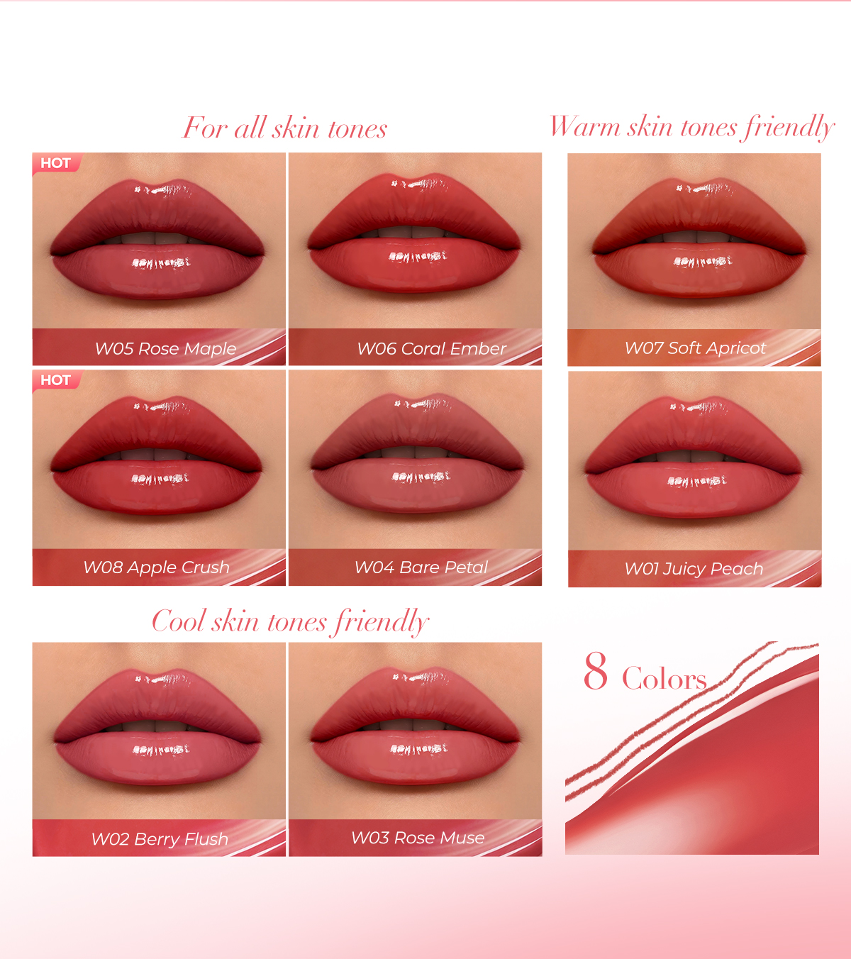 SACE LADY Dual Tip Lip Liner Lip Oil 2 in 1 Glossy Finish Long Lasting ...